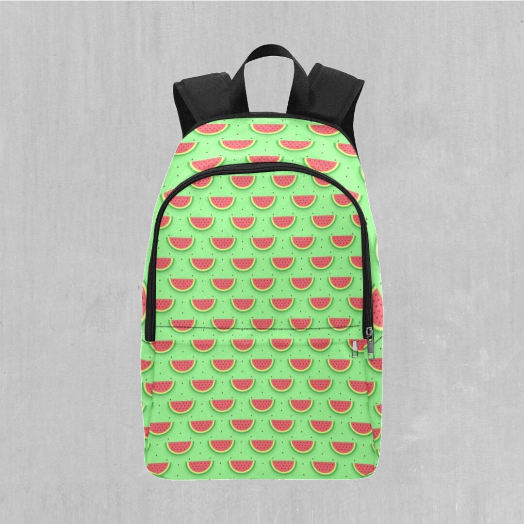 Watermelon Print Adventure Festival Tropical Backpack With Laptop ...
