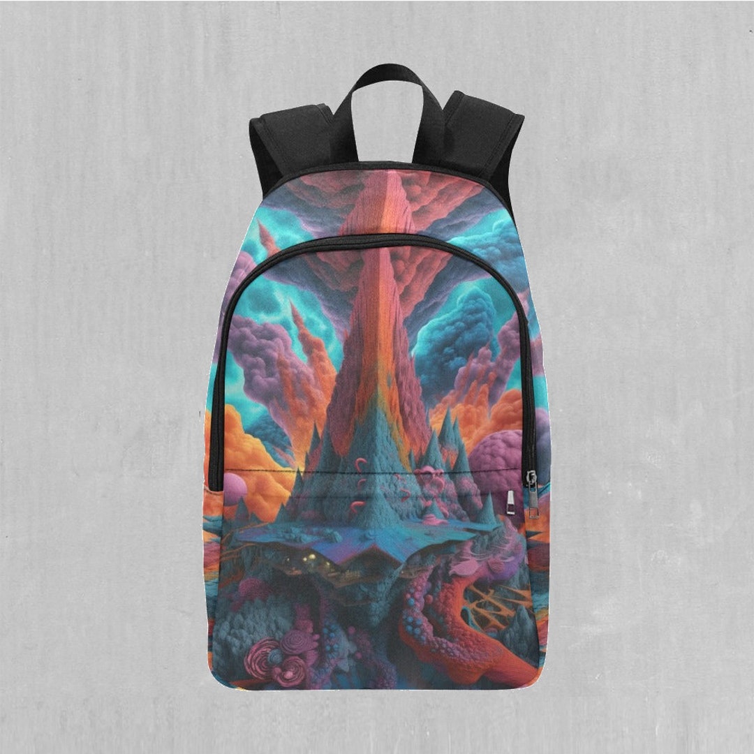 Surreal Summit Adventure Festival Psychedelic Backpack With Laptop ...