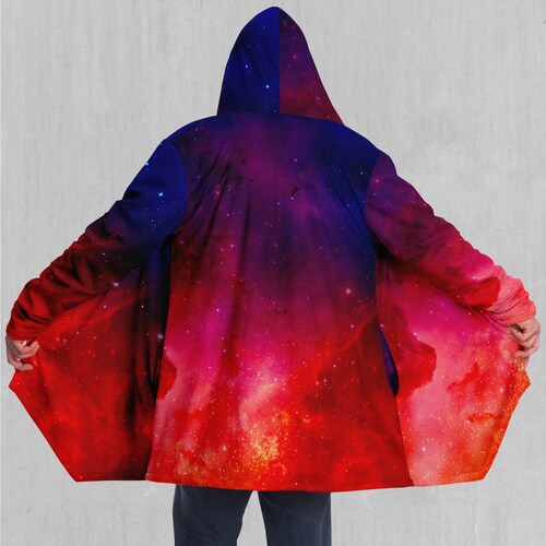 Crimson Space Galaxy Nebula EDM Rave Festival Sherpa Lined - Etsy