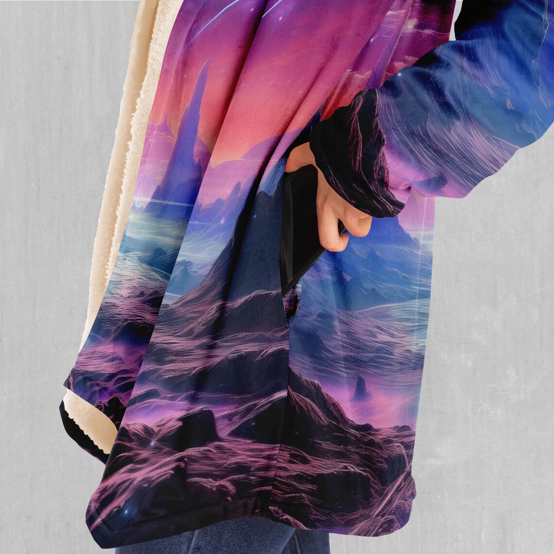 Stellar Dreams Galaxy Nebula Space EDM Rave Festival Sherpa Lined ...