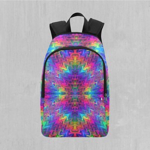 Tek Quantum Rainbow Adventure Festival Psychedelic Backpack With Laptop ...