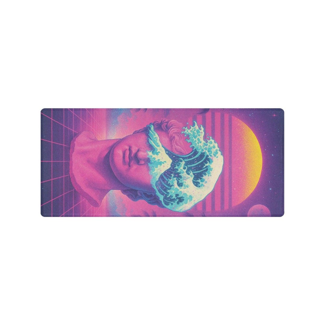 Tidalus Desk Mat Vaporwave Desk Mat Retro Desk Mat 90s Desk Mat ...