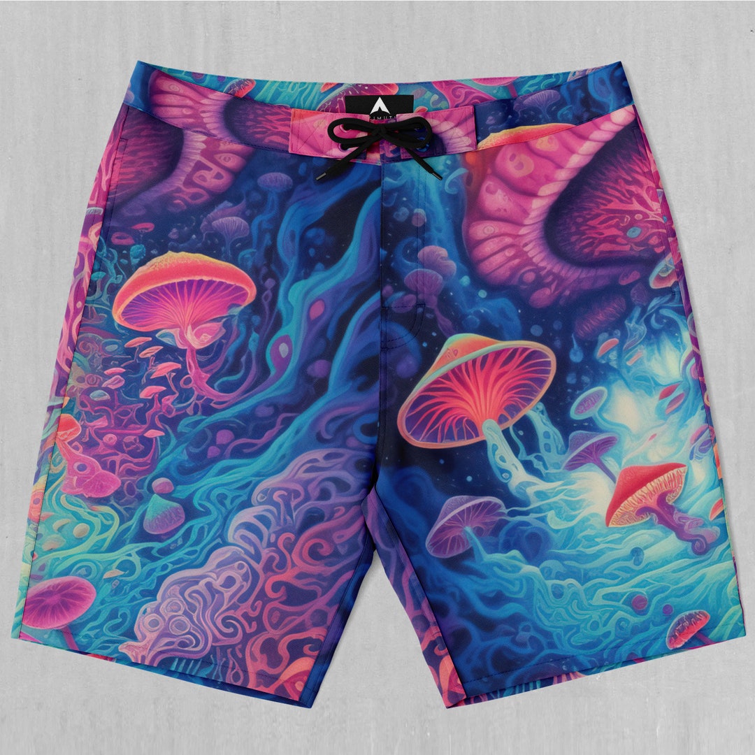 Mycological Mind Psychedelic Board Shorts Men's Bathing Suit Swim ...