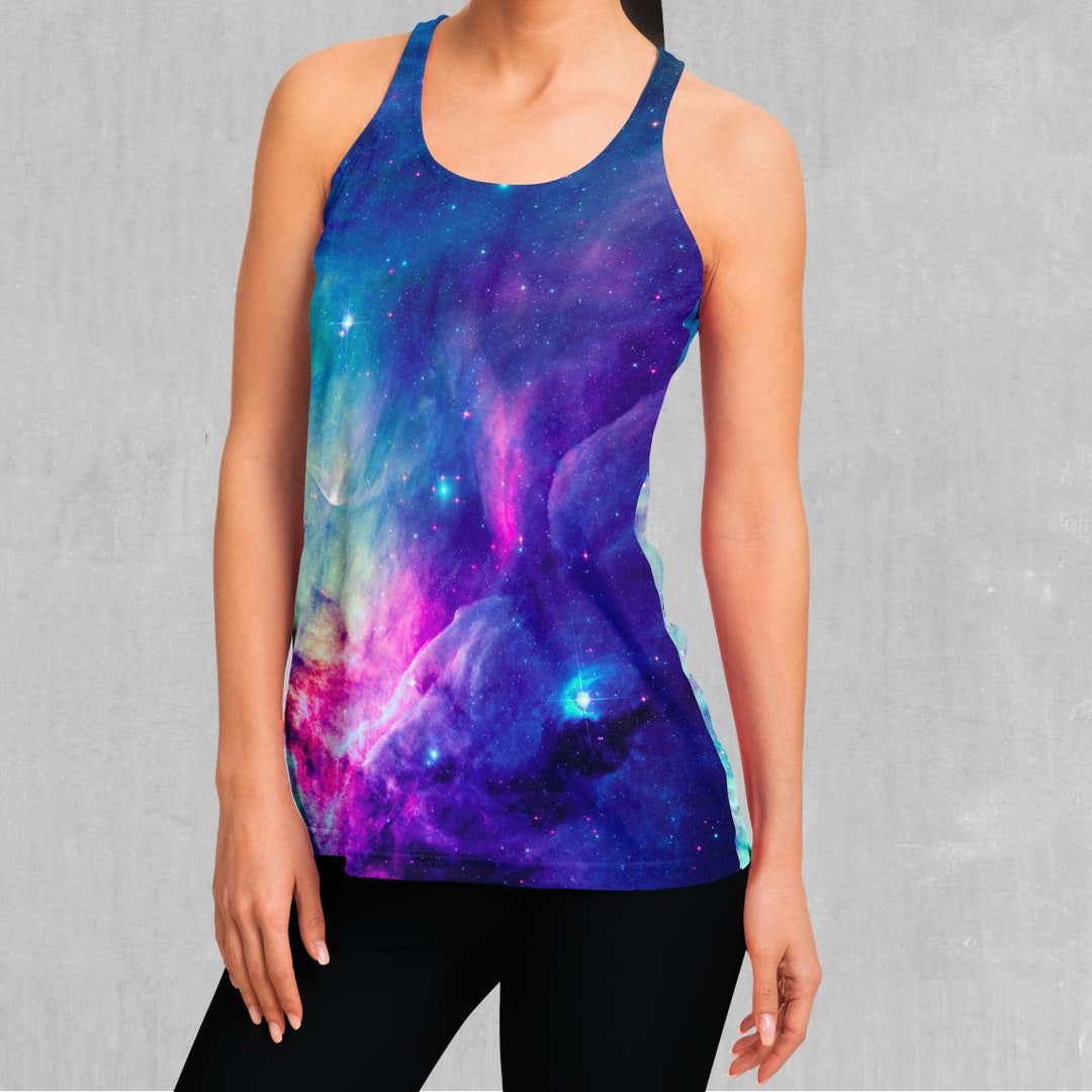 Frost Nebula Outer Space Galaxy Women's Racerback Tank Top - Etsy