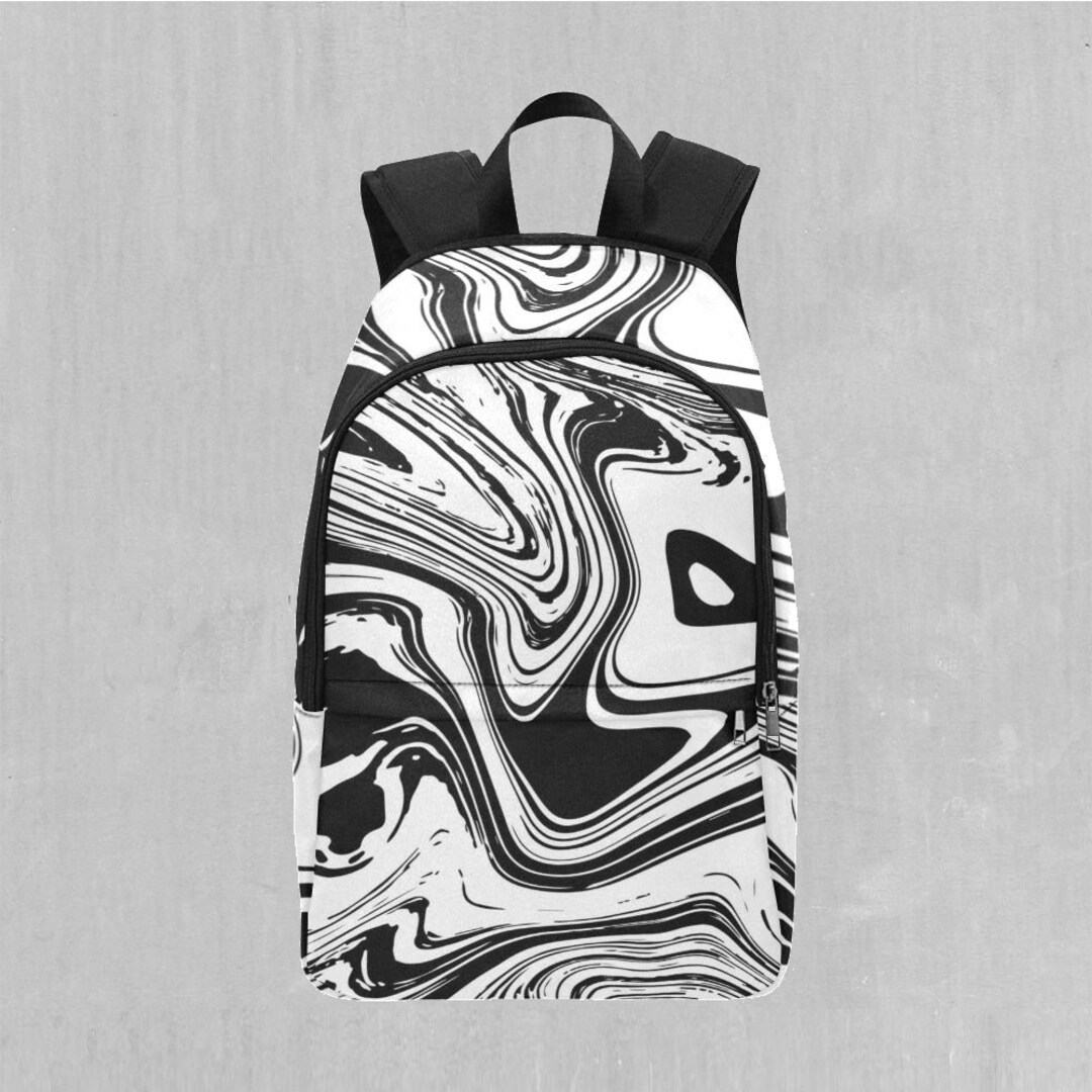 Yin Yang Drip Adventure Festival Psychedelic Backpack With Laptop ...
