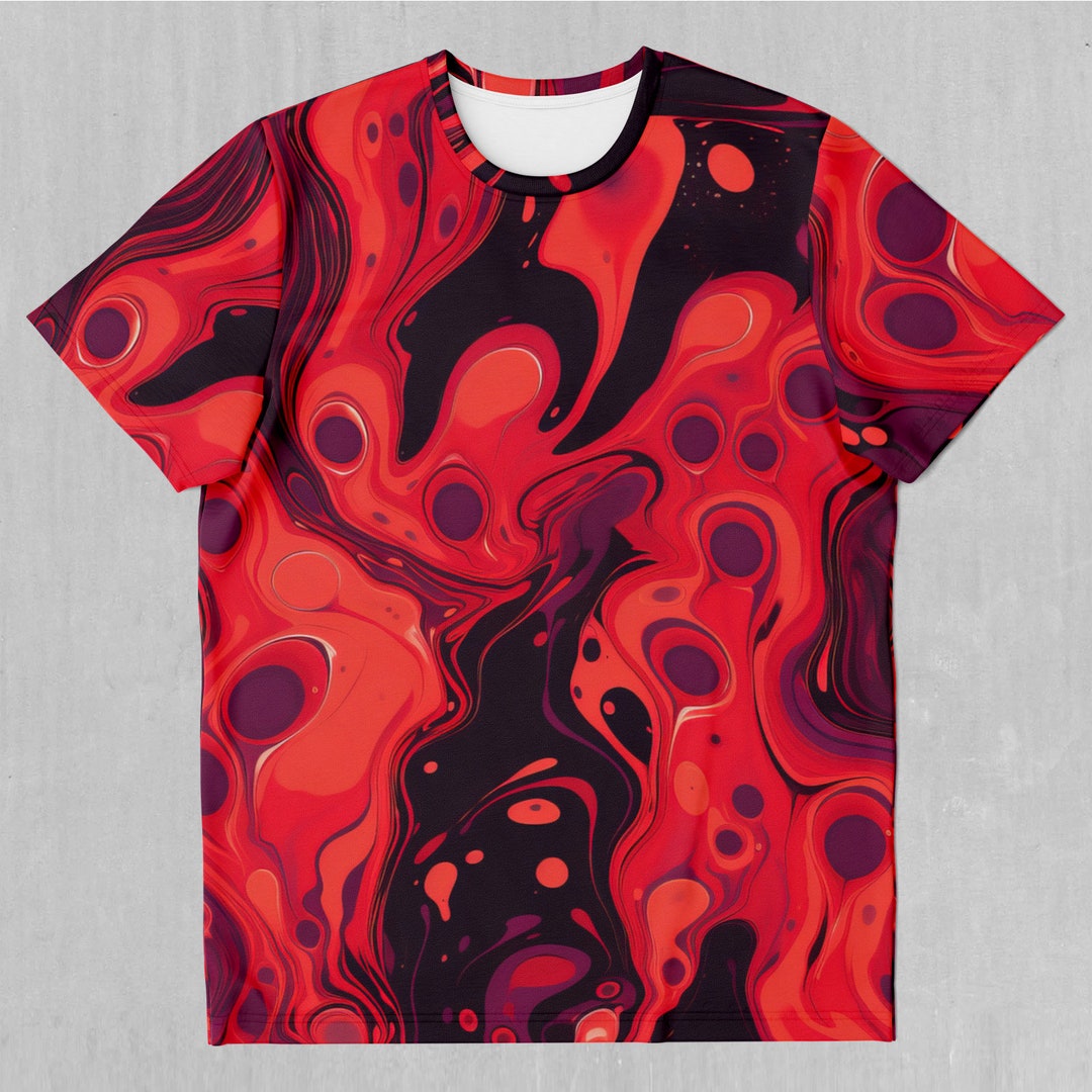 Scarlet Fusion Psychedelic EDM Rave Festival All Over Print Tee - Etsy