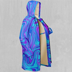 Vapor Drip Retro Vaporwave EDM Rave Festival Sherpa Lined Hooded Zip up ...