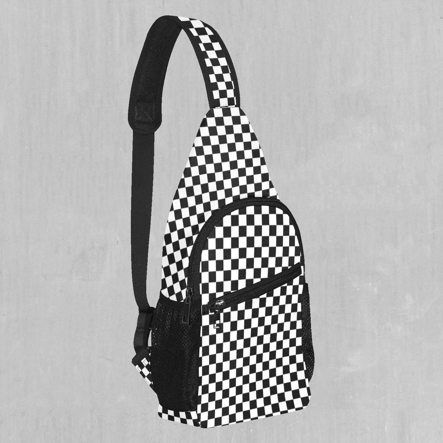 Checkerboard Sling Fanny Pack Crossbody Festival Bag - Etsy