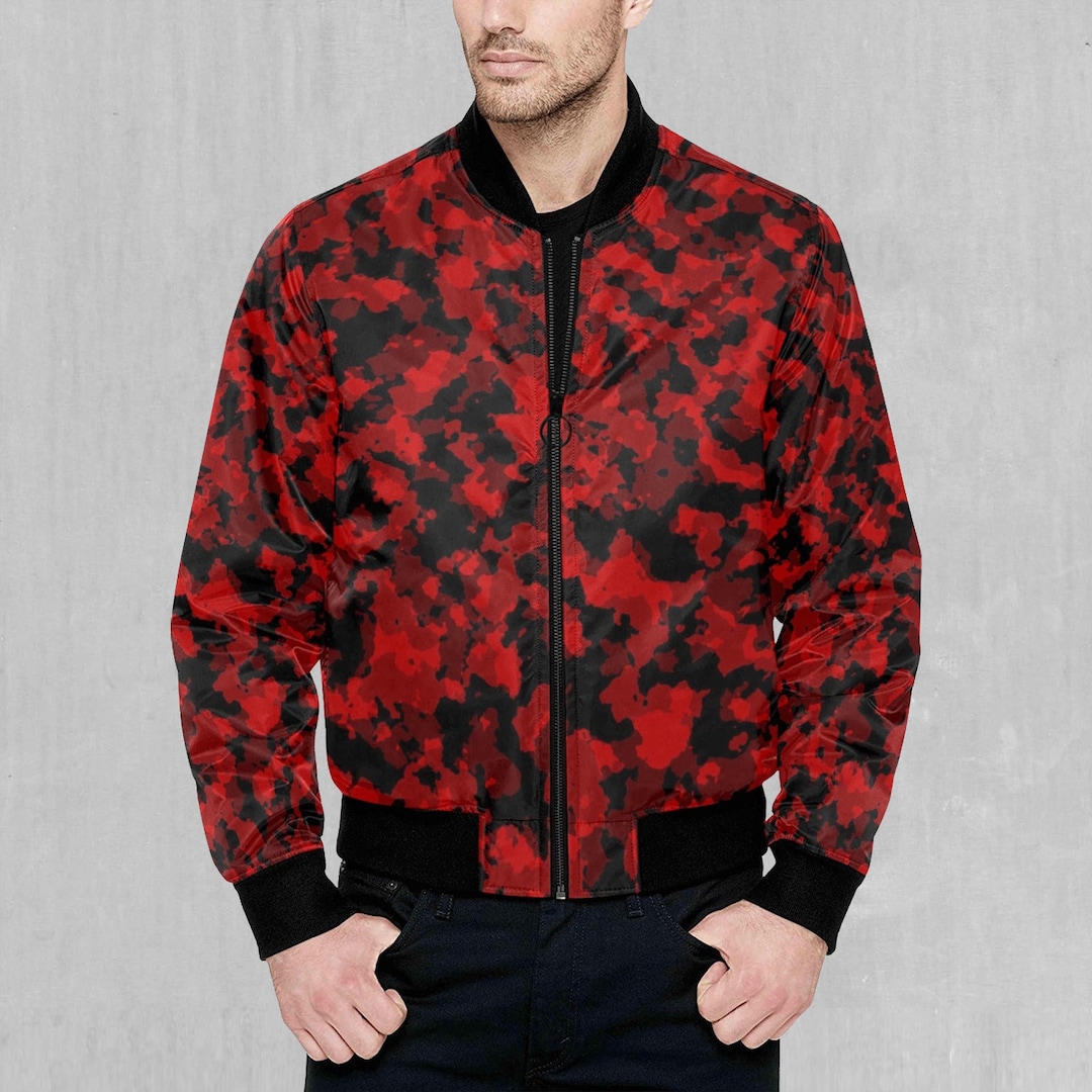 Cardinal Red Camo Men's Bomber Jacket size XL - Etsy