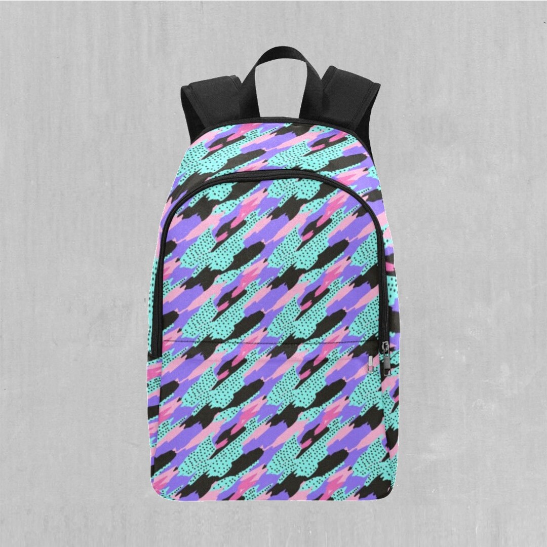 Vapor Camo Vaporwave Retro Adventure Festival Backpack, Vaporwave Retro ...