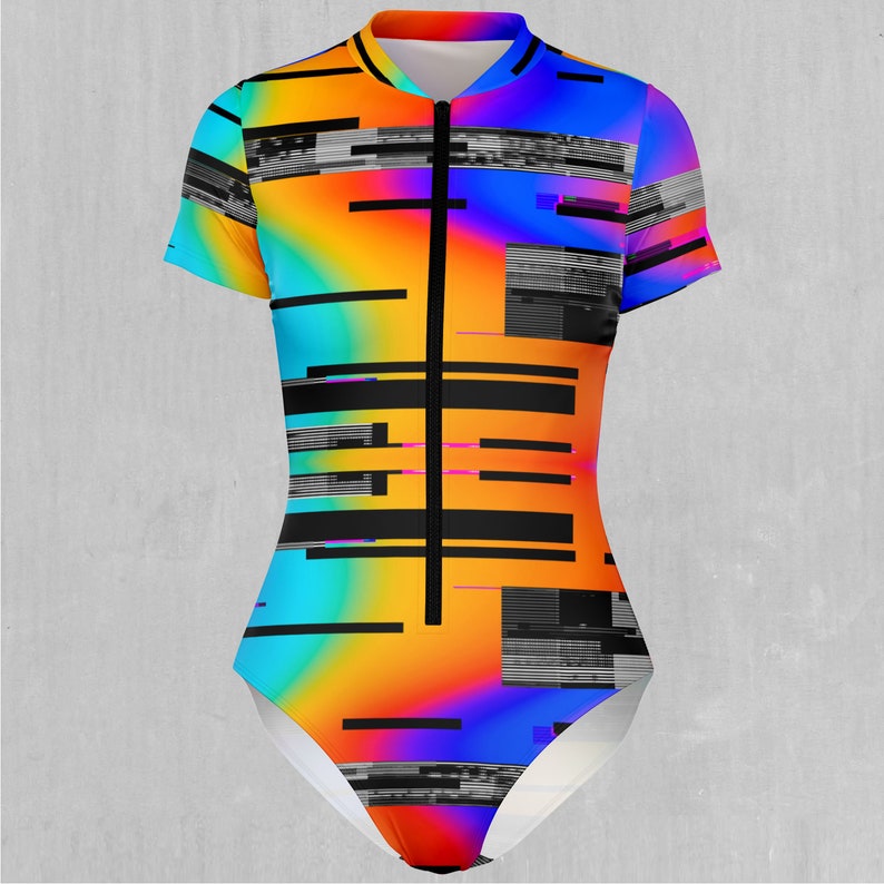 Spectrum Noise Short Sleeve Bodysuit - Etsy