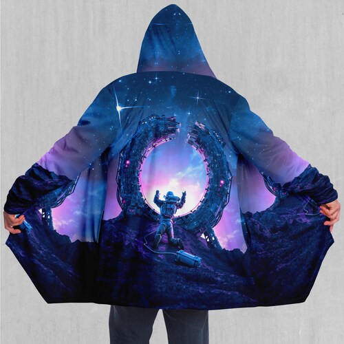 Crimson Space Galaxy Nebula EDM Rave Festival Sherpa Lined - Etsy