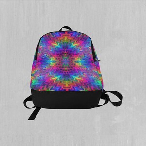 Tek Quantum Rainbow Adventure Festival Psychedelic Backpack With Laptop ...