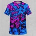 Geocidic Psychedelic Blue/purple EDM Rave Festival All Over Print Tee ...