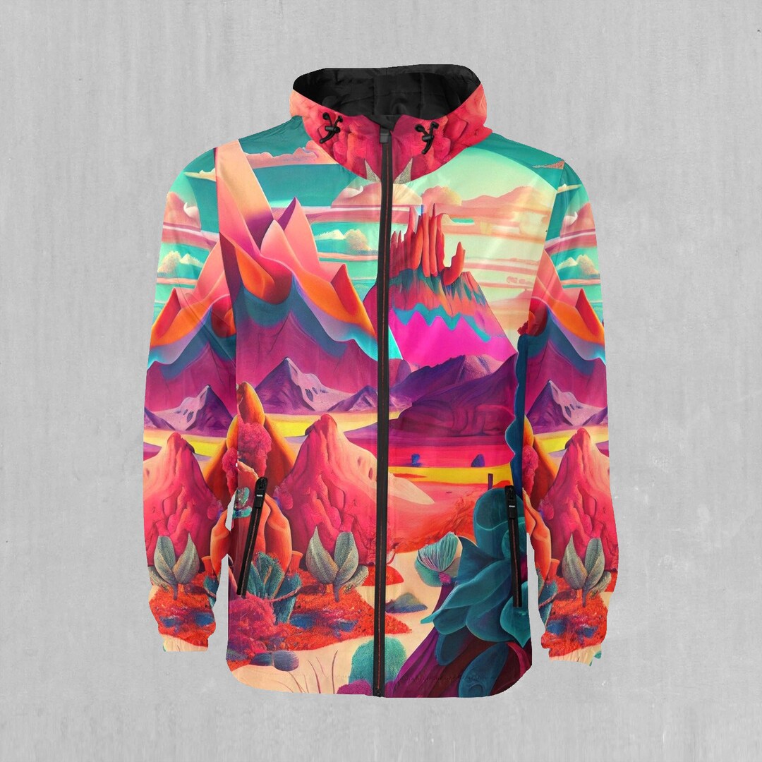 Desert Dreams Psychedelic Snowboarding Windbreaker and Ski Windbreaker ...