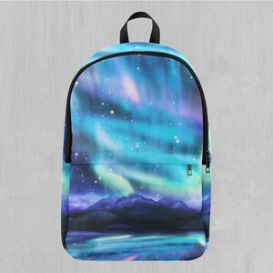 Northern Lights Adventure Festival Abstract Landscape Backpack With ...