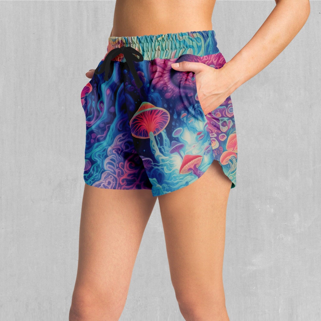 Mycological Mind Psychedelic Trippy Women's Shorts - Etsy
