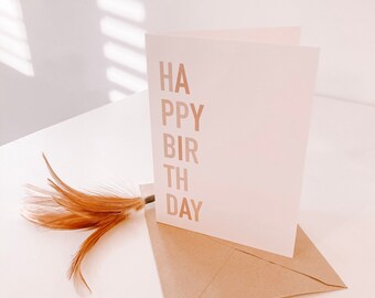 Simple Birthday Card | Etsy
