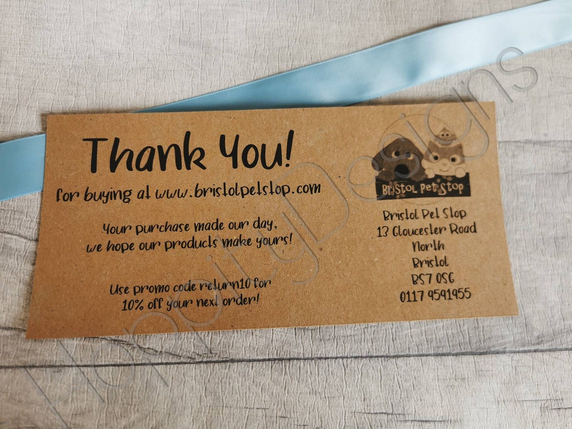 Thank you for your order Compliments slips Thank you for | Etsy