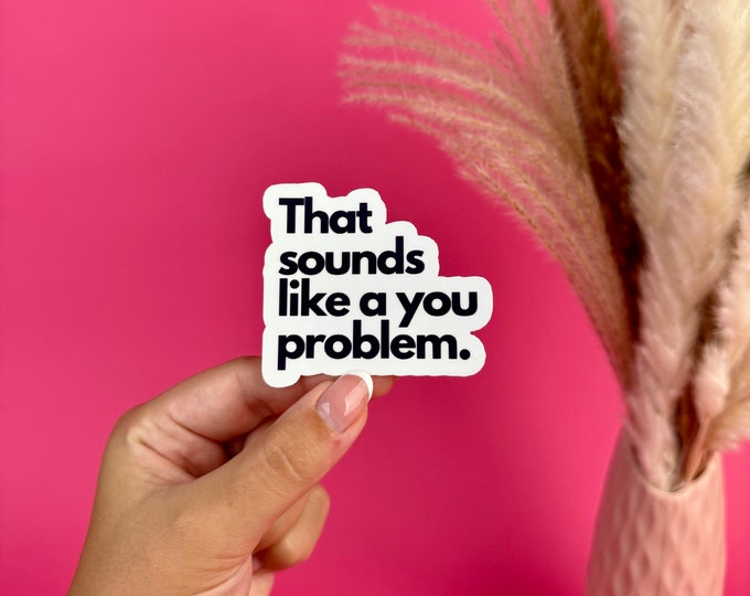That Sounds Like A You Problem Inappropriate Vinyl Stickers Waterproof ...