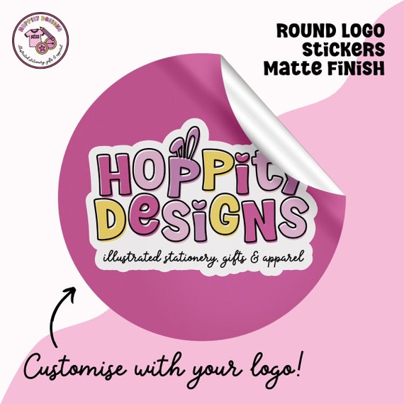 Custom Logo Stickers Small Business Matte Logo Stickers Cheap High Quality Business Stickers Etsy UK