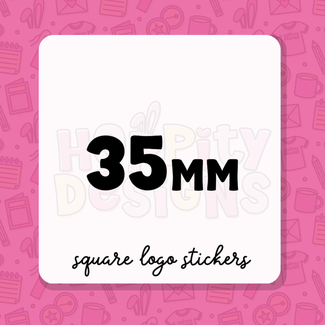 Custom Square Logo Stickers, Small Business, Printed Matte Logo ...