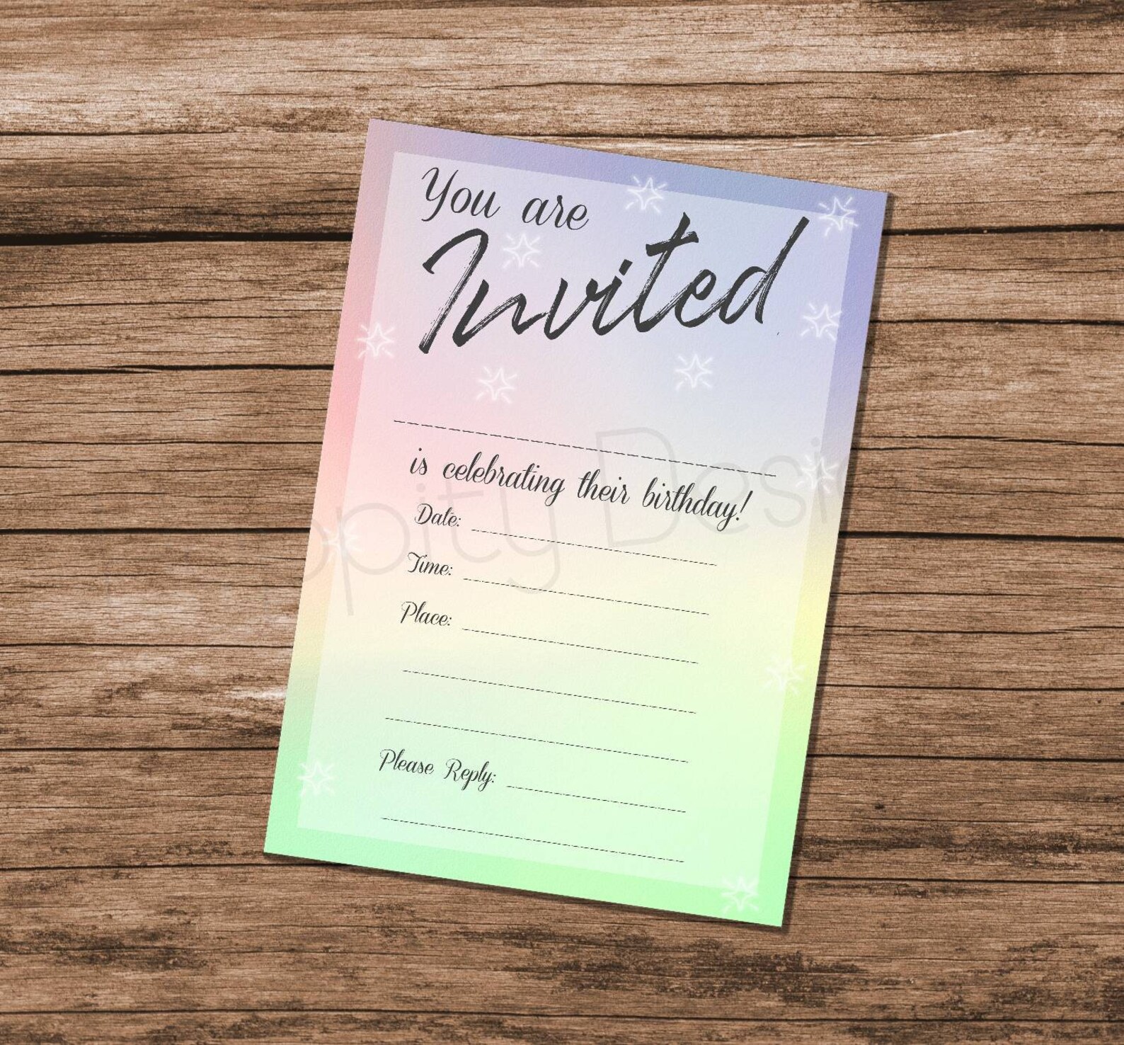 birthday-party-invitation-pastel-rainbows-do-it-yourself-etsy