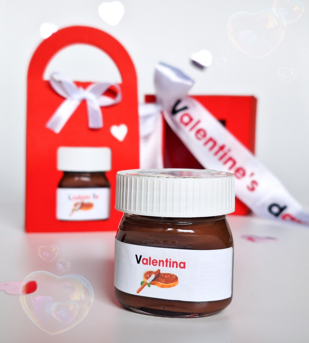 Personalised Nutella Name Full Chocolate Jar Valentine's Day Birthday ...