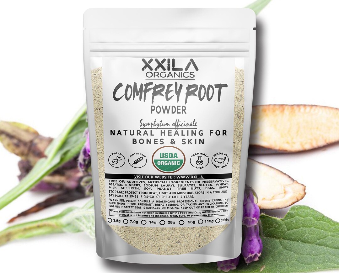 Comfrey Root, Powder 100% Pure Herbal Supplement - Etsy