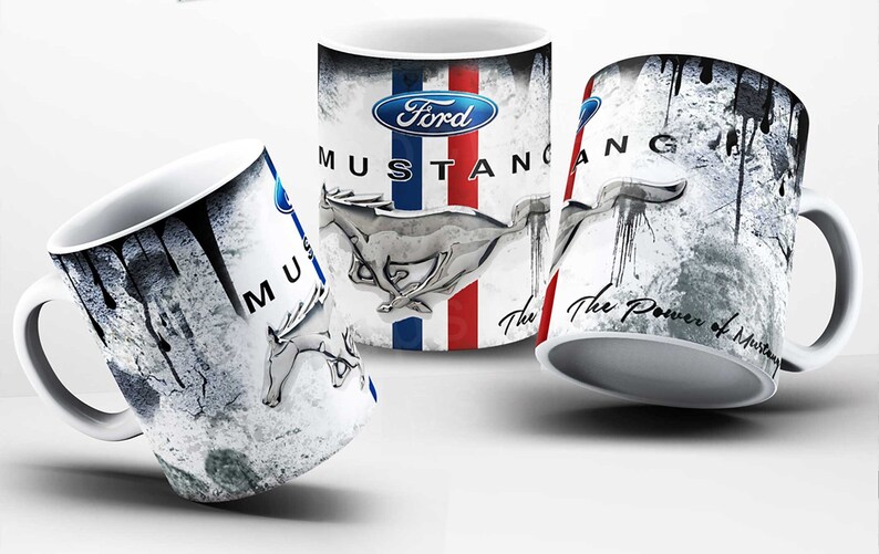 Ford Mustang Badge Mechanic Oil Effect Gift Mug - Etsy UK