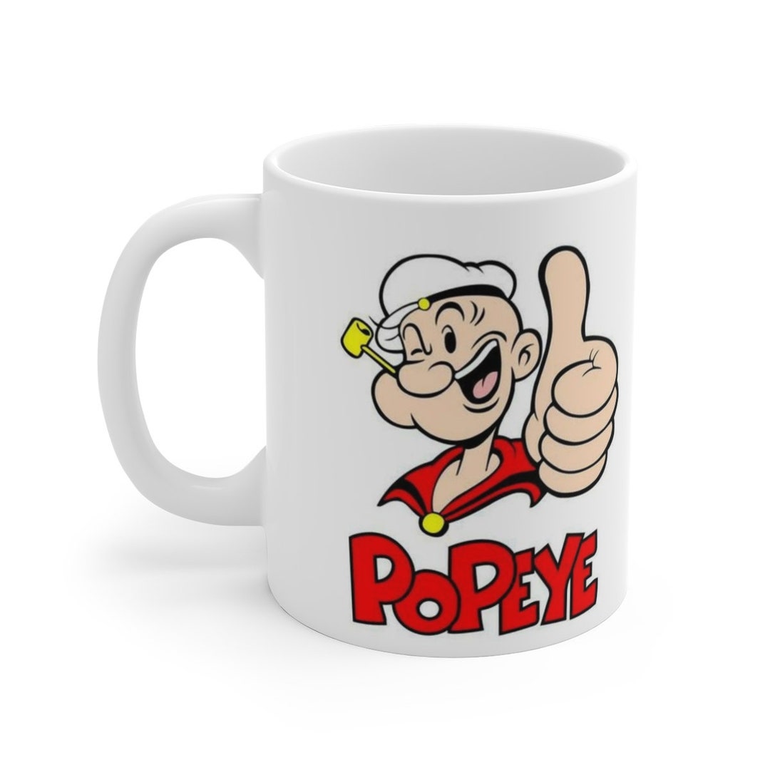 Popeye the Sailor Man Cartoon Novelty Gift Mug - Etsy