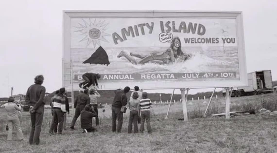 Jaws the Movie Amity Island Welcomes You . Billboard Poster - Etsy UK