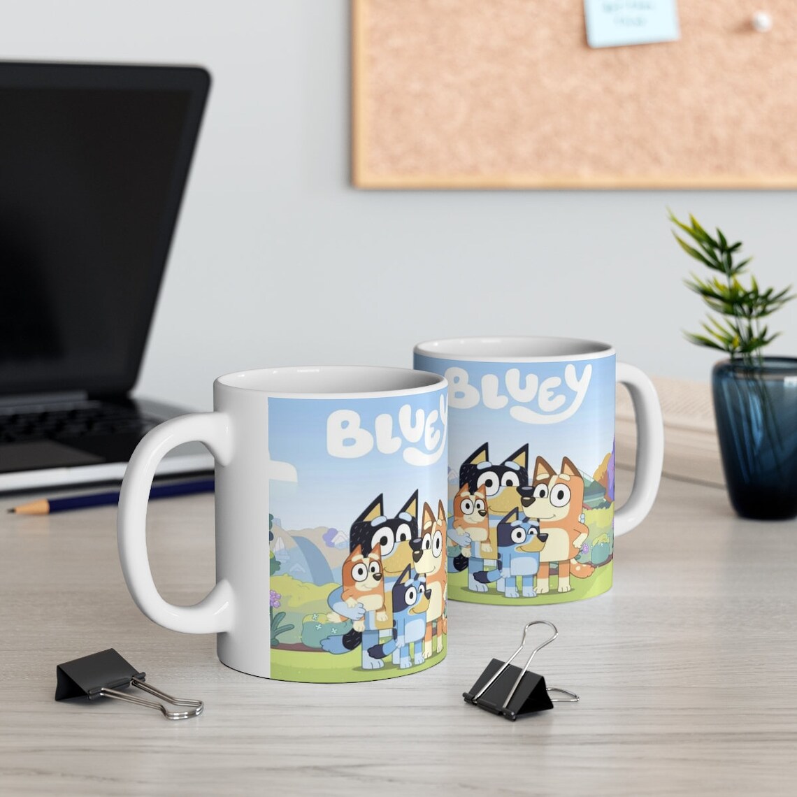 Bluey and the Gang Childrens TV Show Gift Mug - Etsy UK