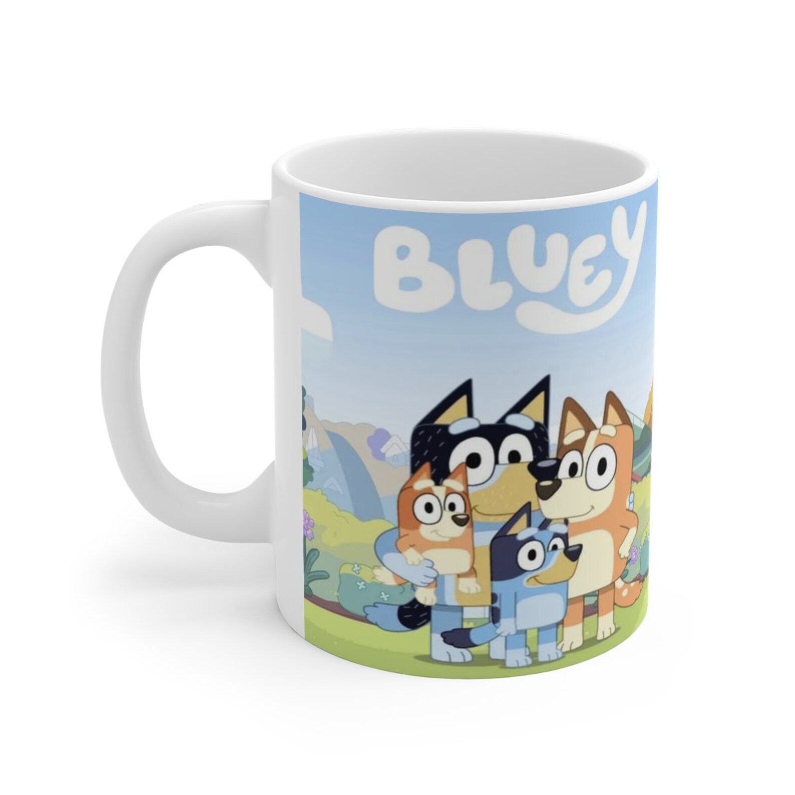 Bluey and the Gang Childrens TV Show Gift Mug - Etsy UK