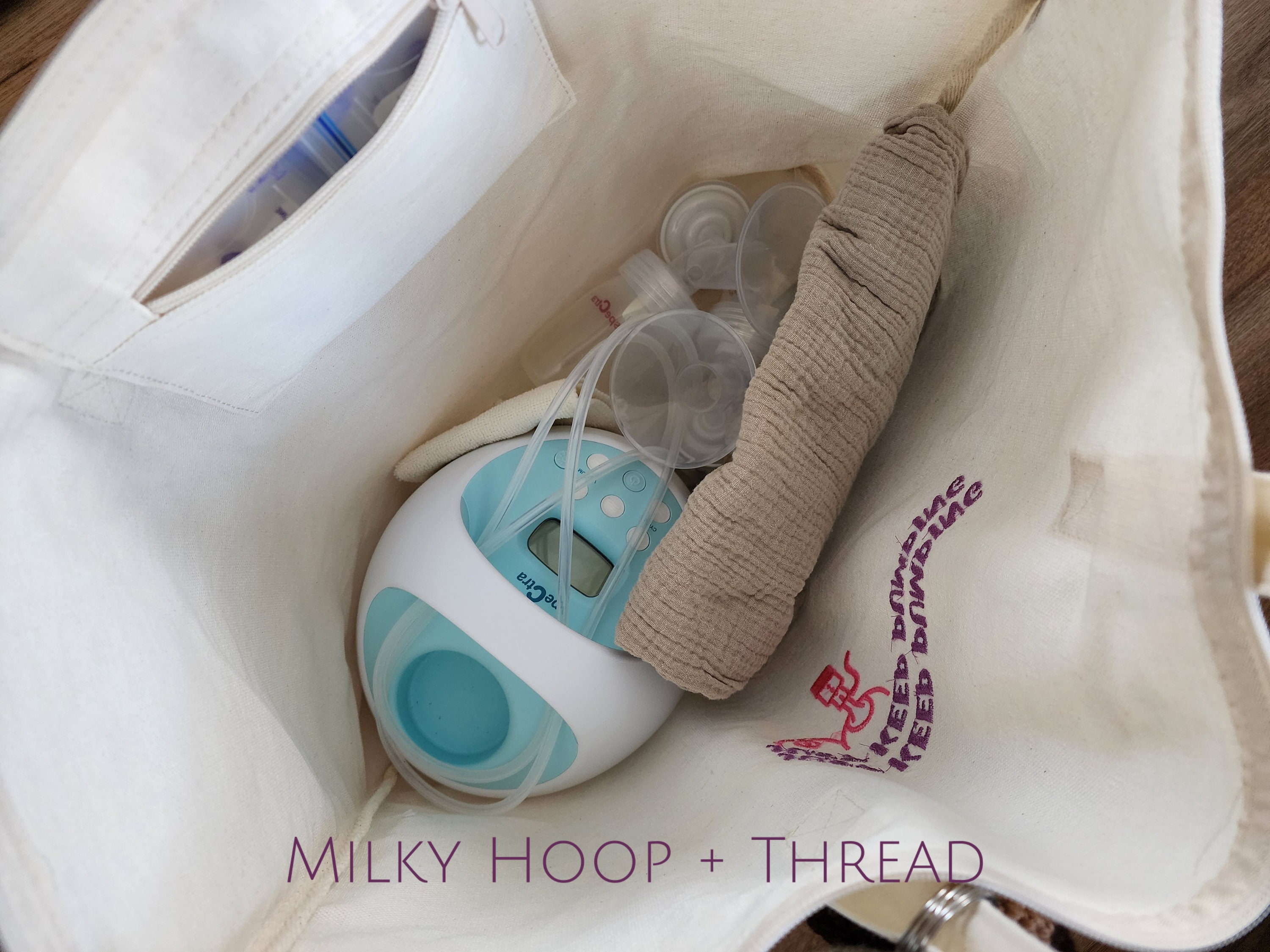 Embroidered Just Keep Pumping Heavy Duty Canvas Pumping Tote - Etsy