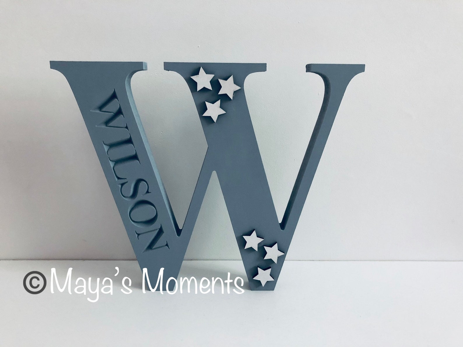 Personalised Engraved Letter Freestanding Letter engraved | Etsy