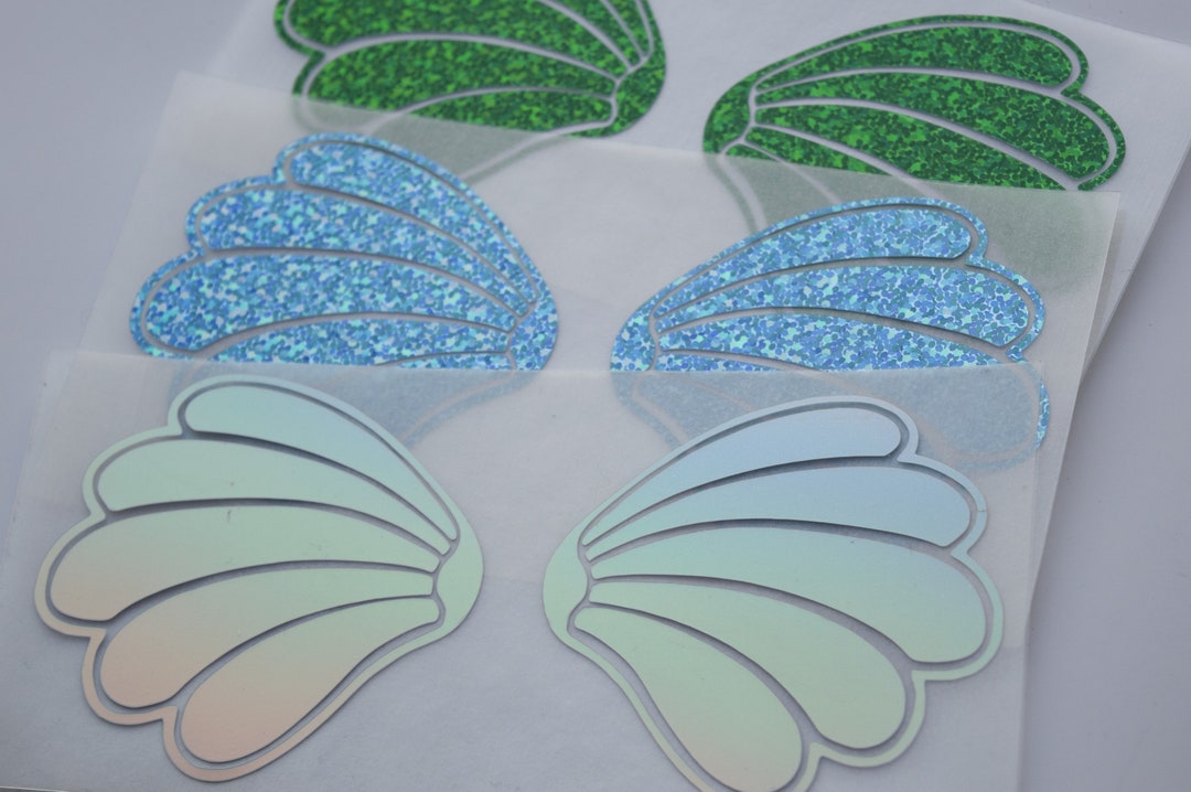 DIY Mermaid Bra Iron On, Halloween Seashells Bra Patch, Ariel Costume ...