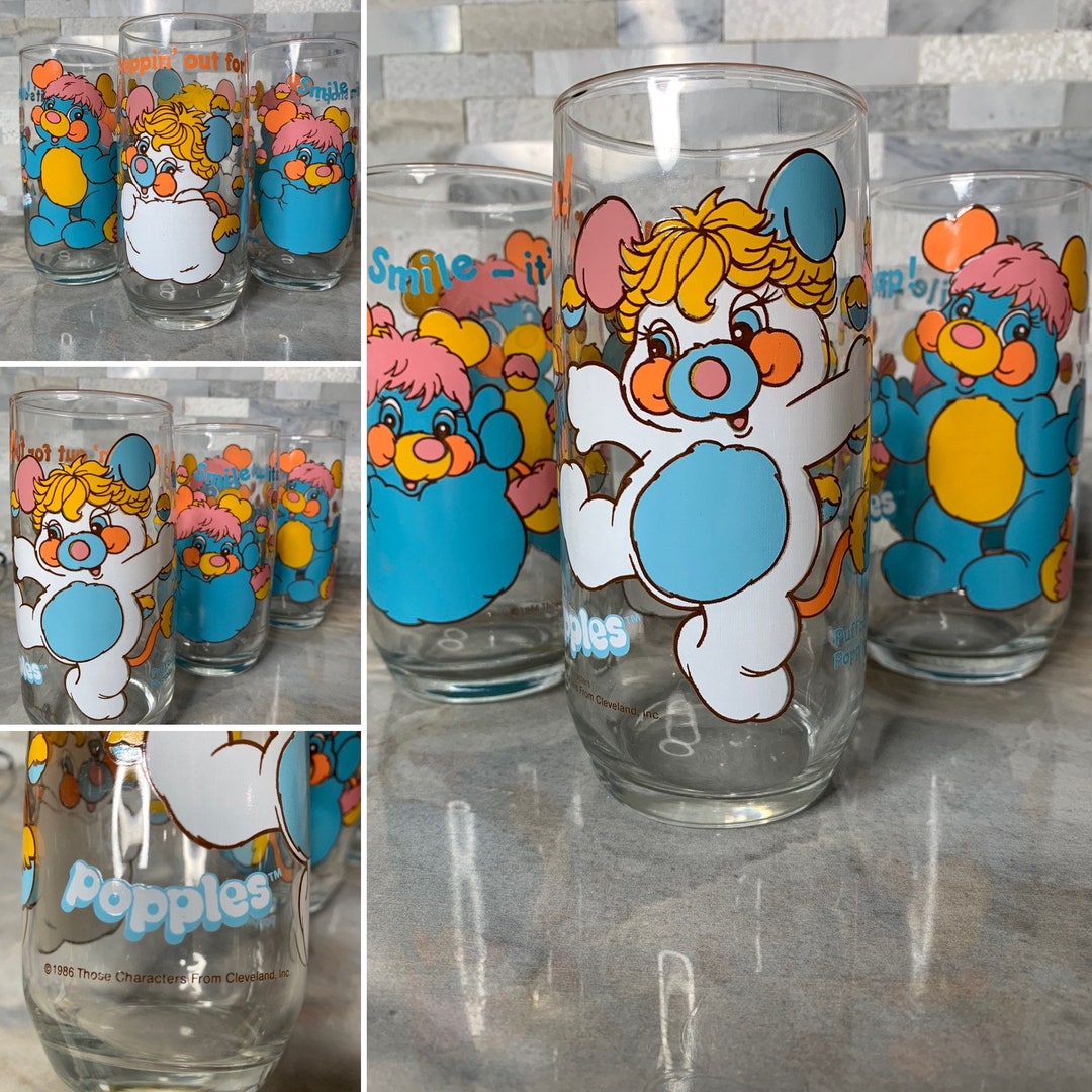 Popple Cartoon Character Glass Vintage Popples 1986 Those - Etsy