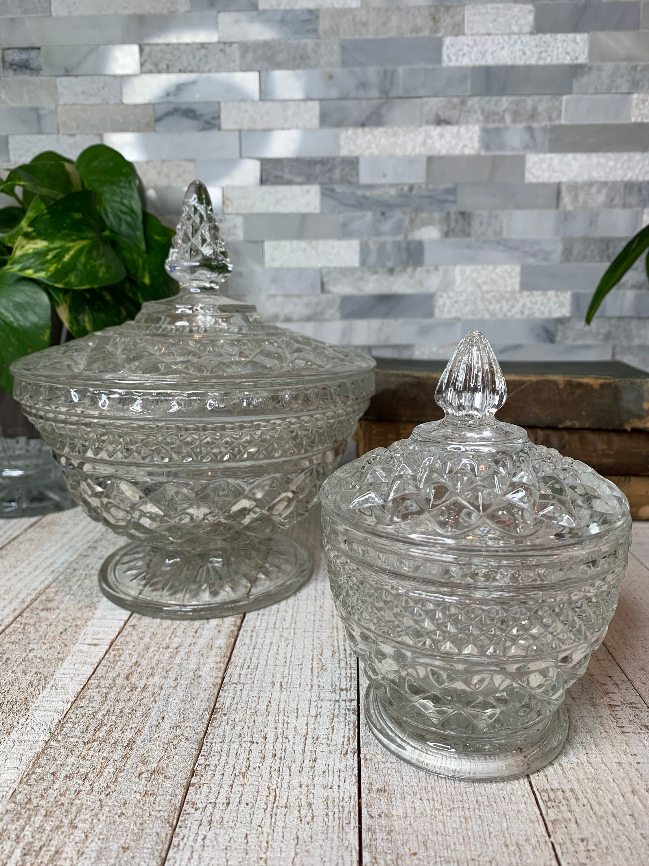 Wexford Candy Dish, Anchor Hocking Wexford Candy Dish With Lid, Covered ...