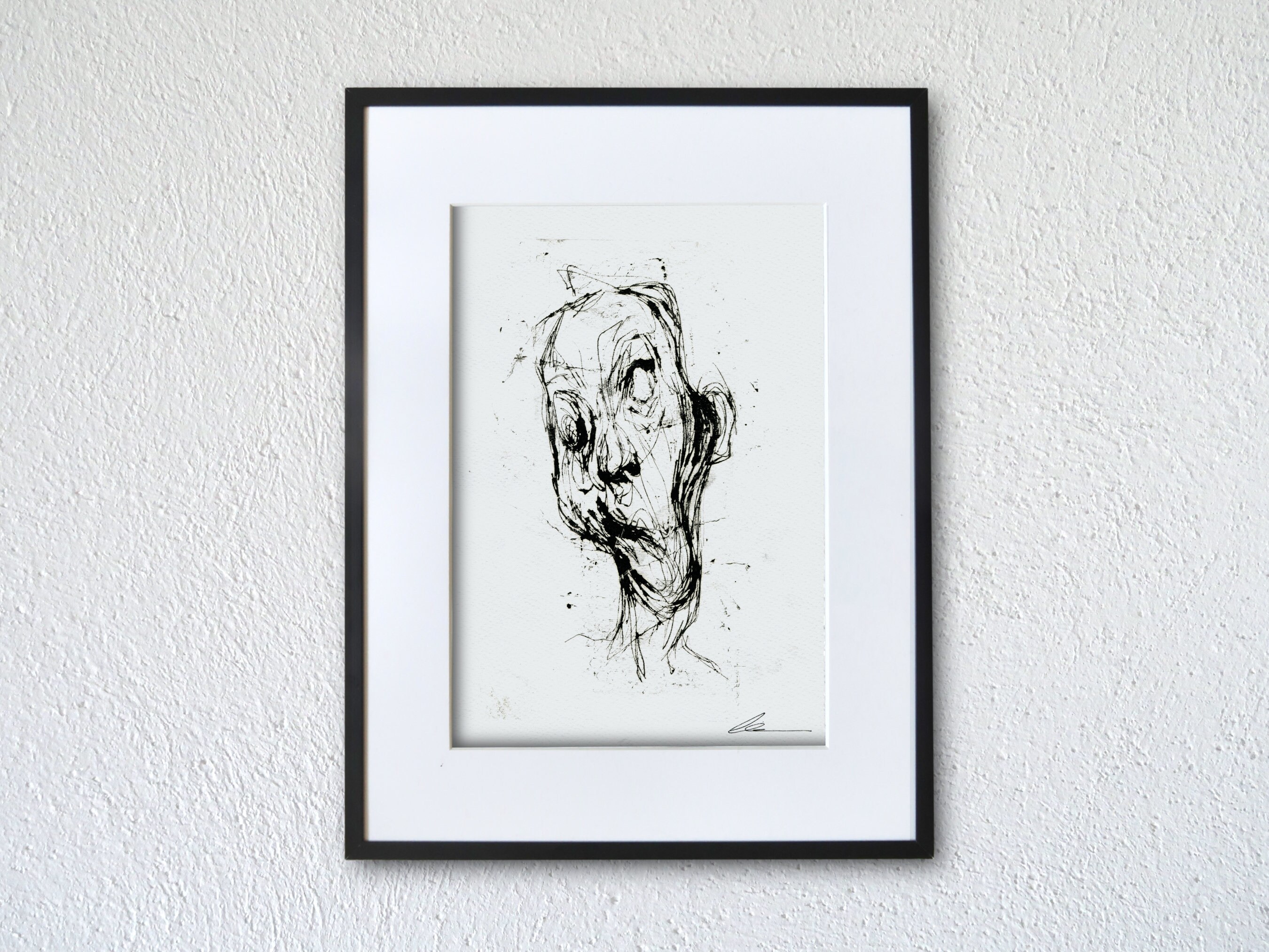 Prints Lineart Illustration Creepy Unframed Spooky Fine Art Print ...