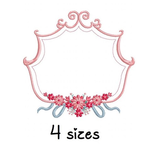 Beautiful Frame Embroidery Designs Frame Embroidery Design - Etsy