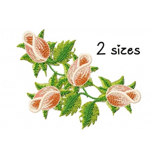 Floral Machine Embroidery Digital Design. Flowers Pattern - Etsy