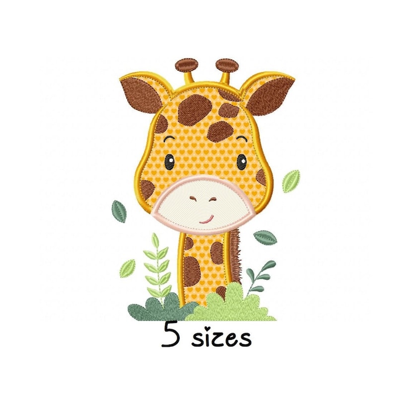 Giraffe Applique - Etsy