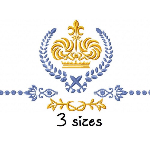 Crown Embroidery Design Instant Download - Etsy