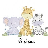 Cute Baby Animal Machine Embroidery Design Farm Animal Embroidery ...