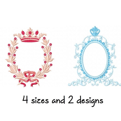 2 Frames Embroidery Design Frame Embroidery Design Machine - Etsy