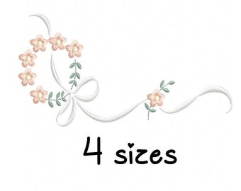 Branch Flowers Embroidery Designs Towel Embroidery Design - Etsy