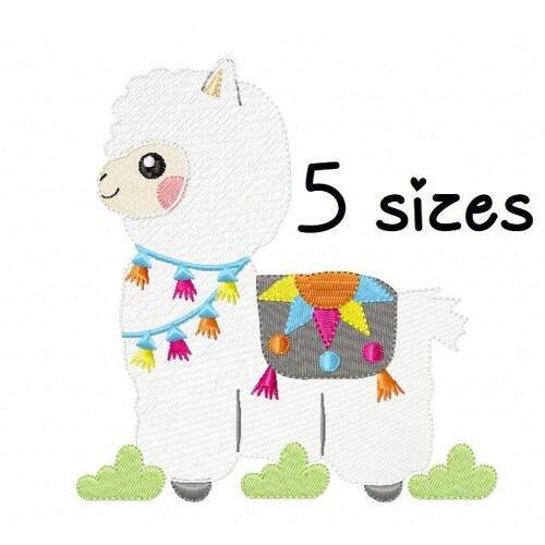 Cute Llama Embroidery Machine Embroidery Design Embroidery - Etsy