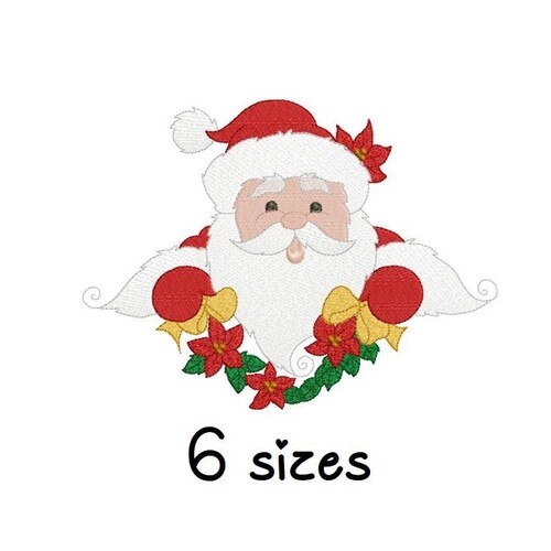 Santa Claus Embroidery Designs Christmas Embroidery Design - Etsy