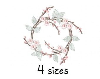 Branch Flowers Embroidery Designs Towel Embroidery Design - Etsy